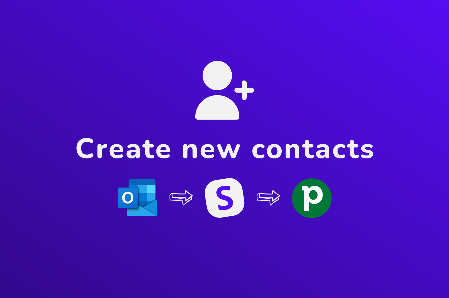 Create new Pipedrive contacts in Outlook with SaySync